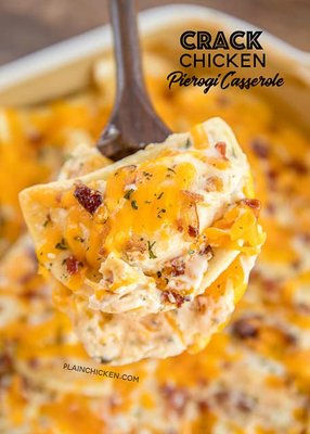 Crack Chicken Pierogi Casserole - Dinner Bestie