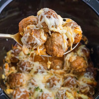 Crock Pot French Onion Meatballs - Dinner Bestie