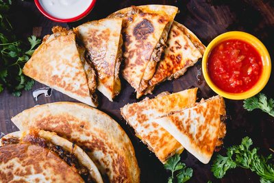 Easy Pulled Pork Quesadillas - Dinner Bestie