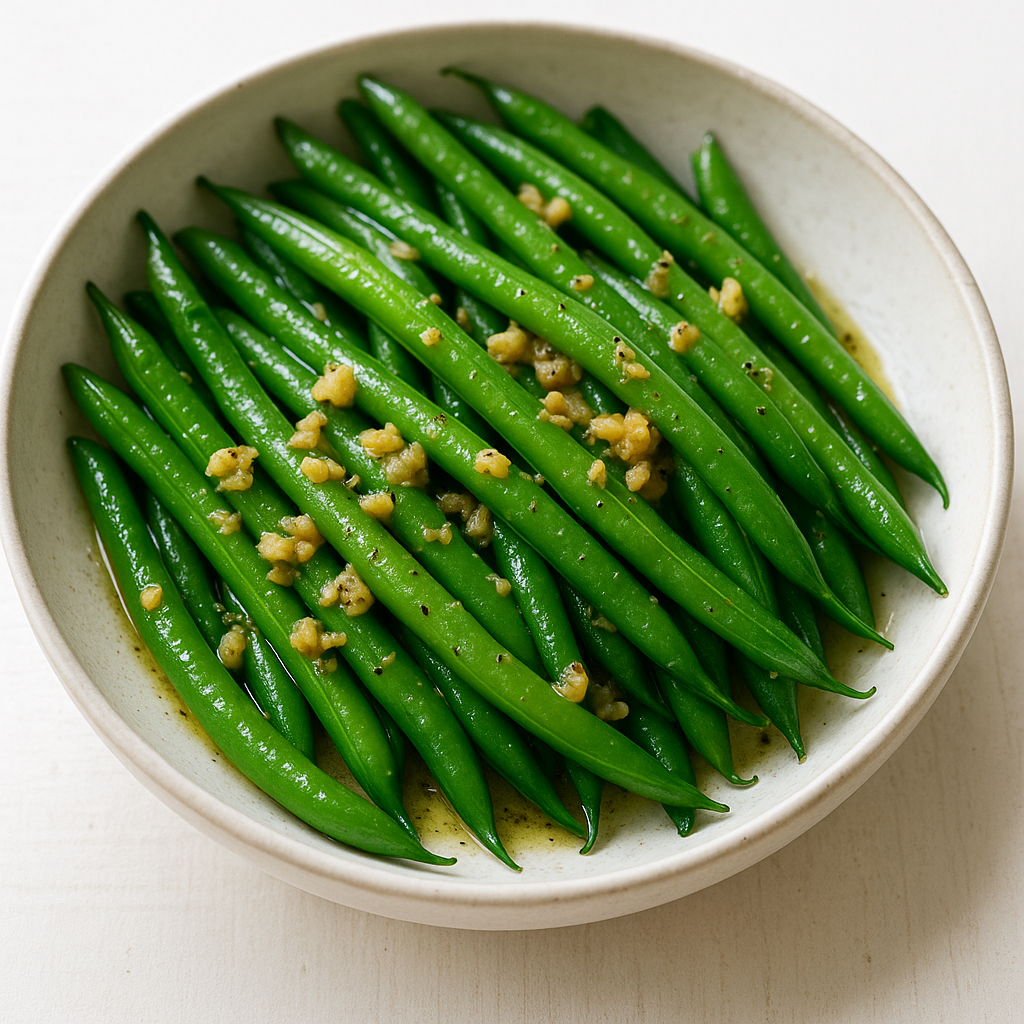 Garlic Butter Green Beans - Dinner Bestie