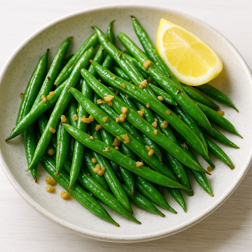 Lemon Garlic Sautéed Green Beans - Dinner Bestie