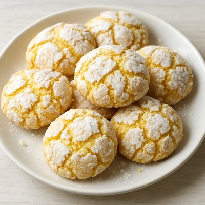 Lemon Crinkle Cookies - Dinner Bestie
