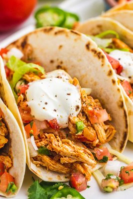Shredded Chicken Tacos - Dinner Bestie