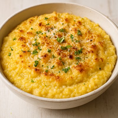 Garlic Parmesan Polenta - Dinner Bestie