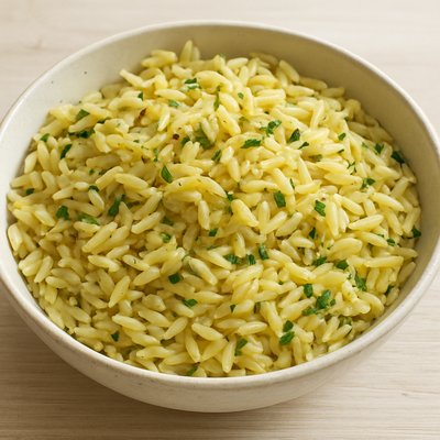 Lemon Herb Orzo - Dinner Bestie