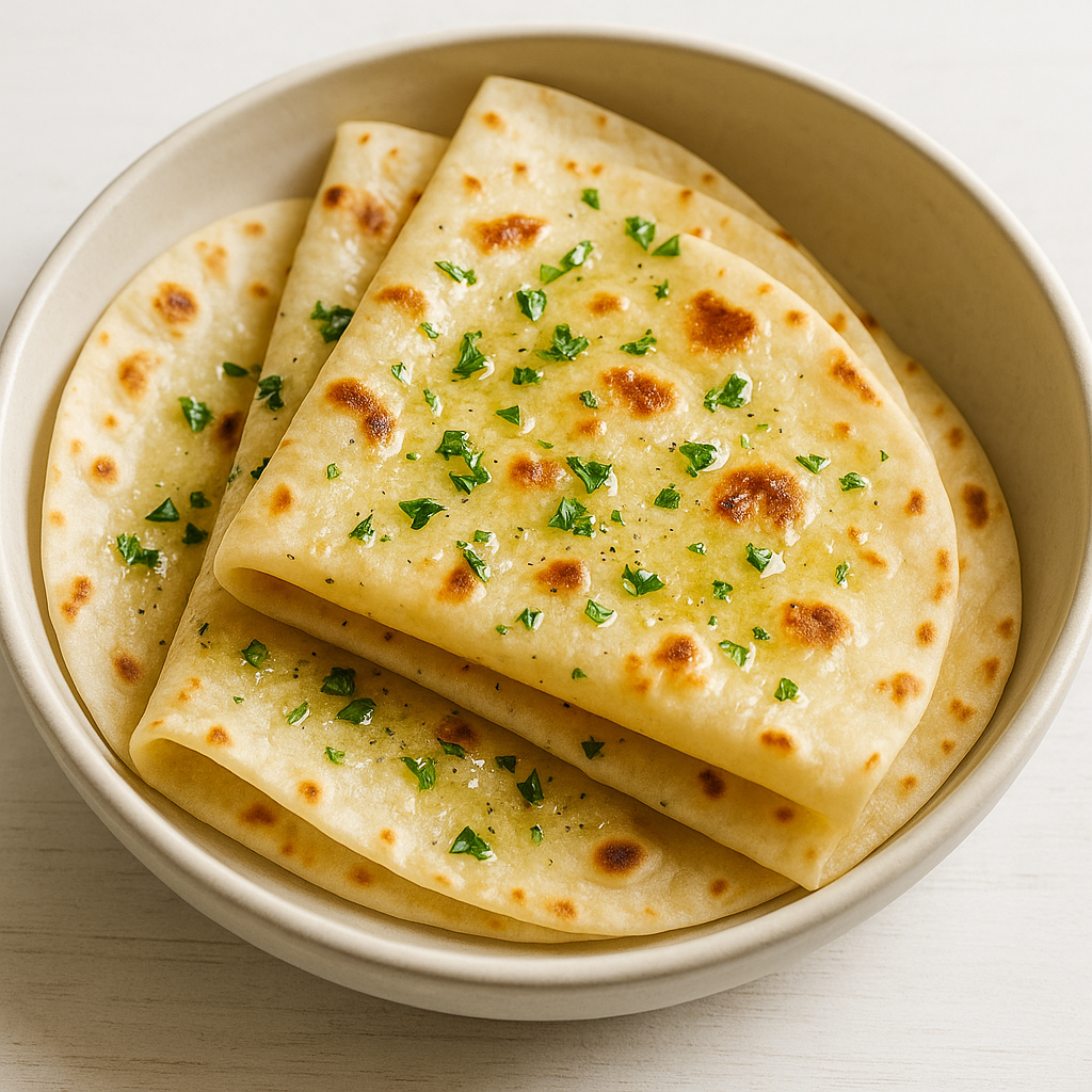 Warm Flour Tortillas with Garlic Butter - Dinner Bestie