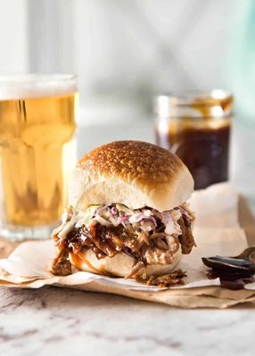 Slow Cooker BBQ Pulled Pork Sandwich - Dinner Bestie