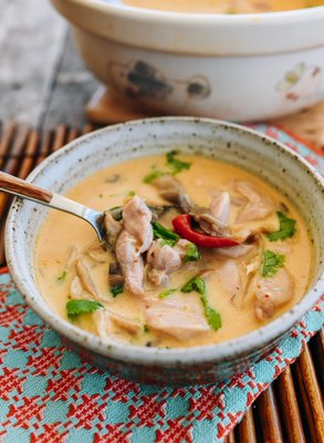 Tom Kha Gai (Thai Coconut Chicken Soup) - Dinner Bestie
